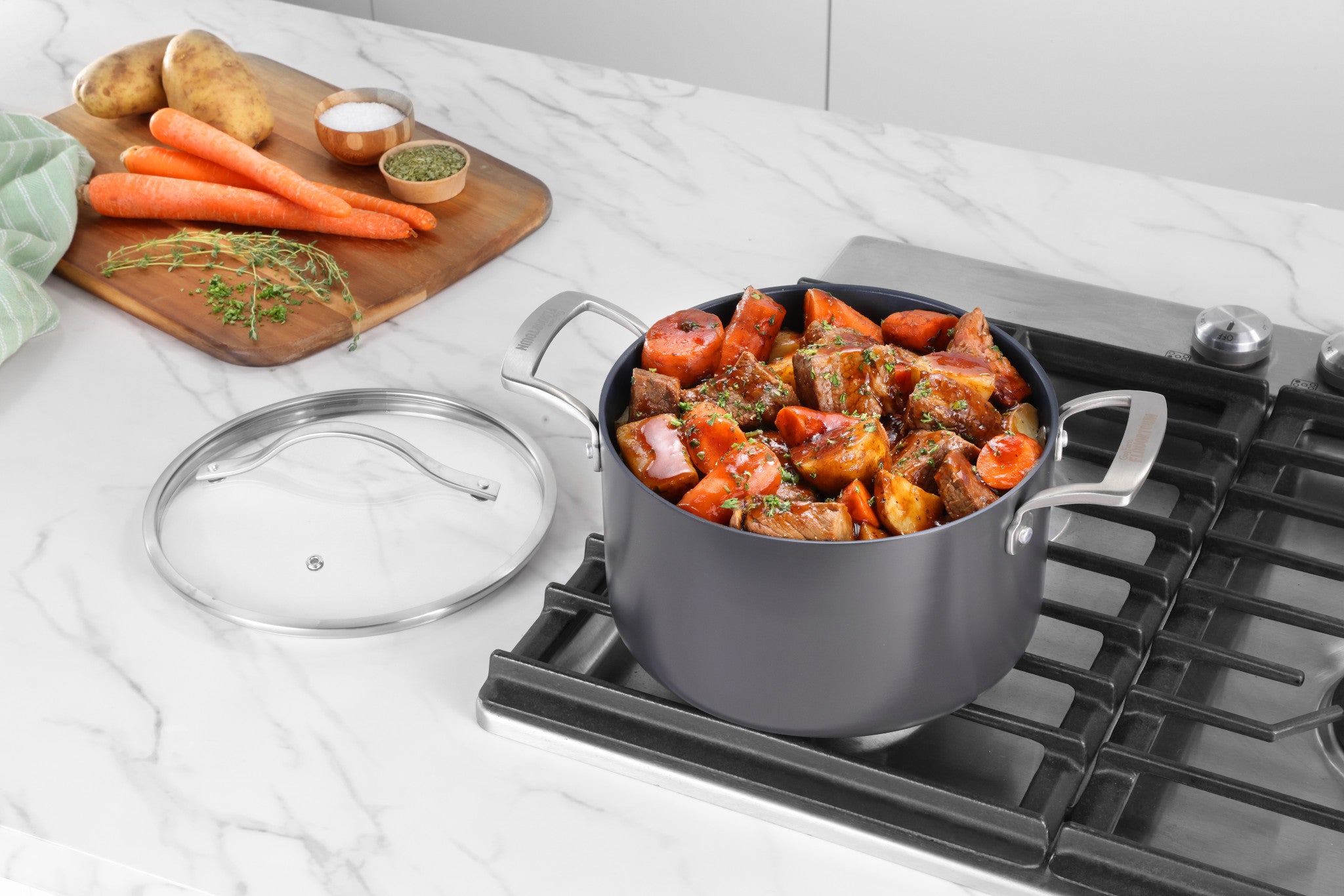 Laser Titanium 6qt Dutch Oven with lid – Guy Fieri's Flavortown